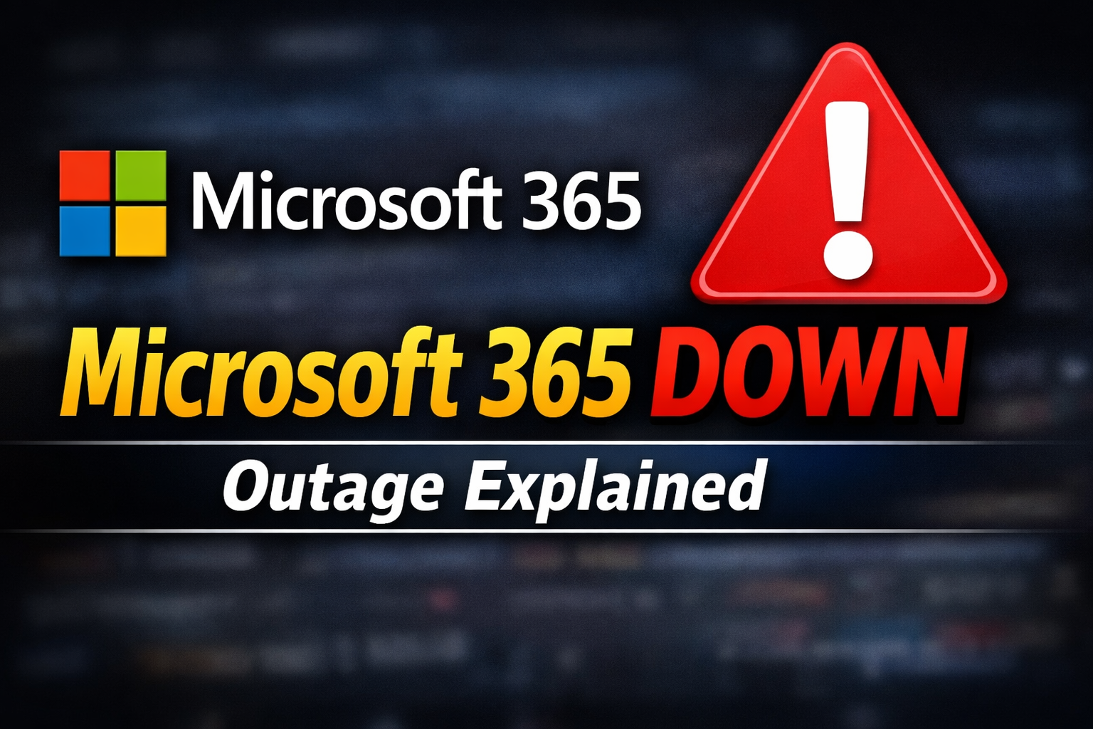 Microsoft 365 Down for Thousands of Users | Downdetector Report - Bigsansar