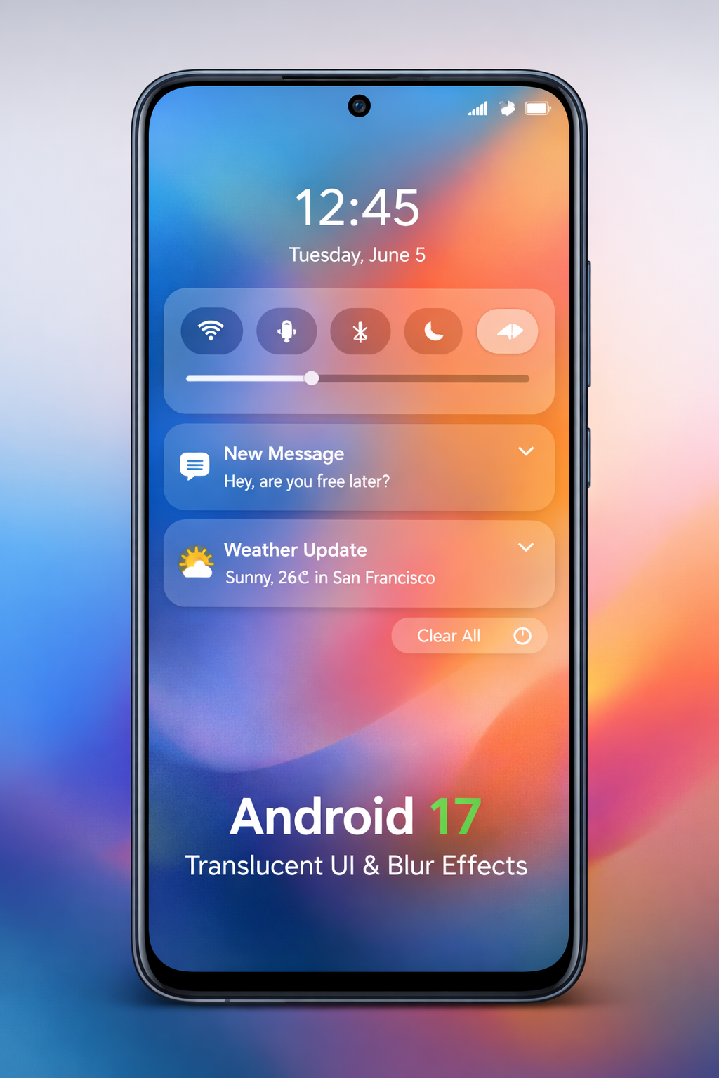 Android 17 Translucent UI & Blur Effects | Liquid Glass Look - Bigsansar
