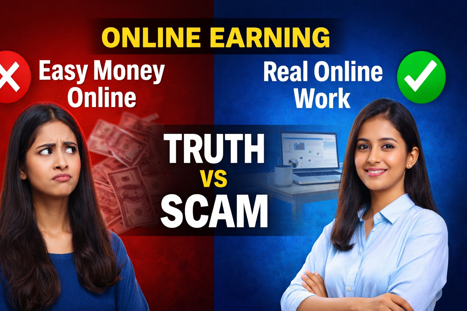 Online Earning from Home: Real Facts, Safe Ways & Common Scams ...