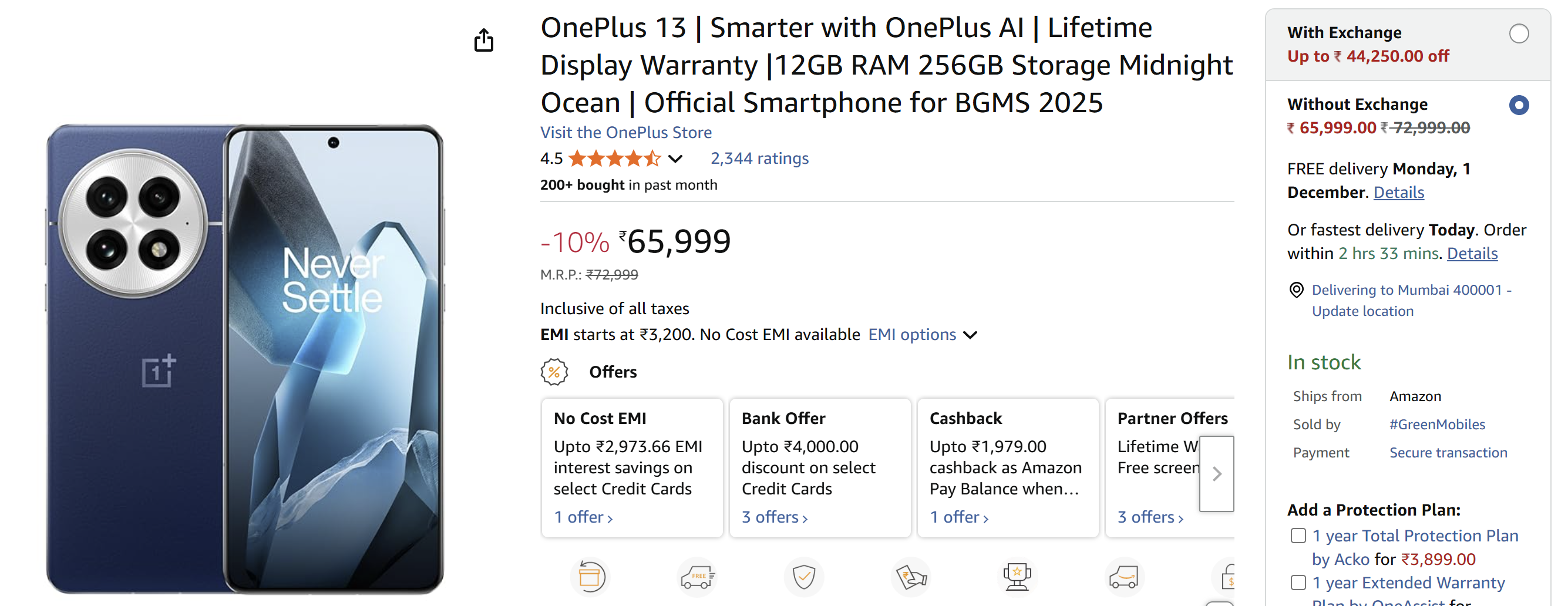 OnePlus 13 Price Drops on Amazon India | Latest Discount Update - Bigsansar